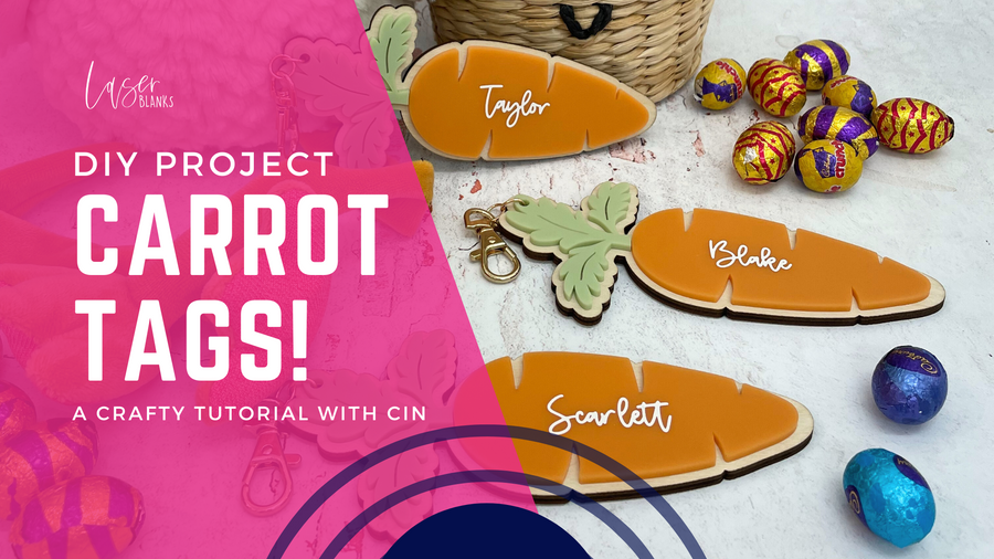 DIY Personalised Easter Carrot Gift Tags | Laser Blanks