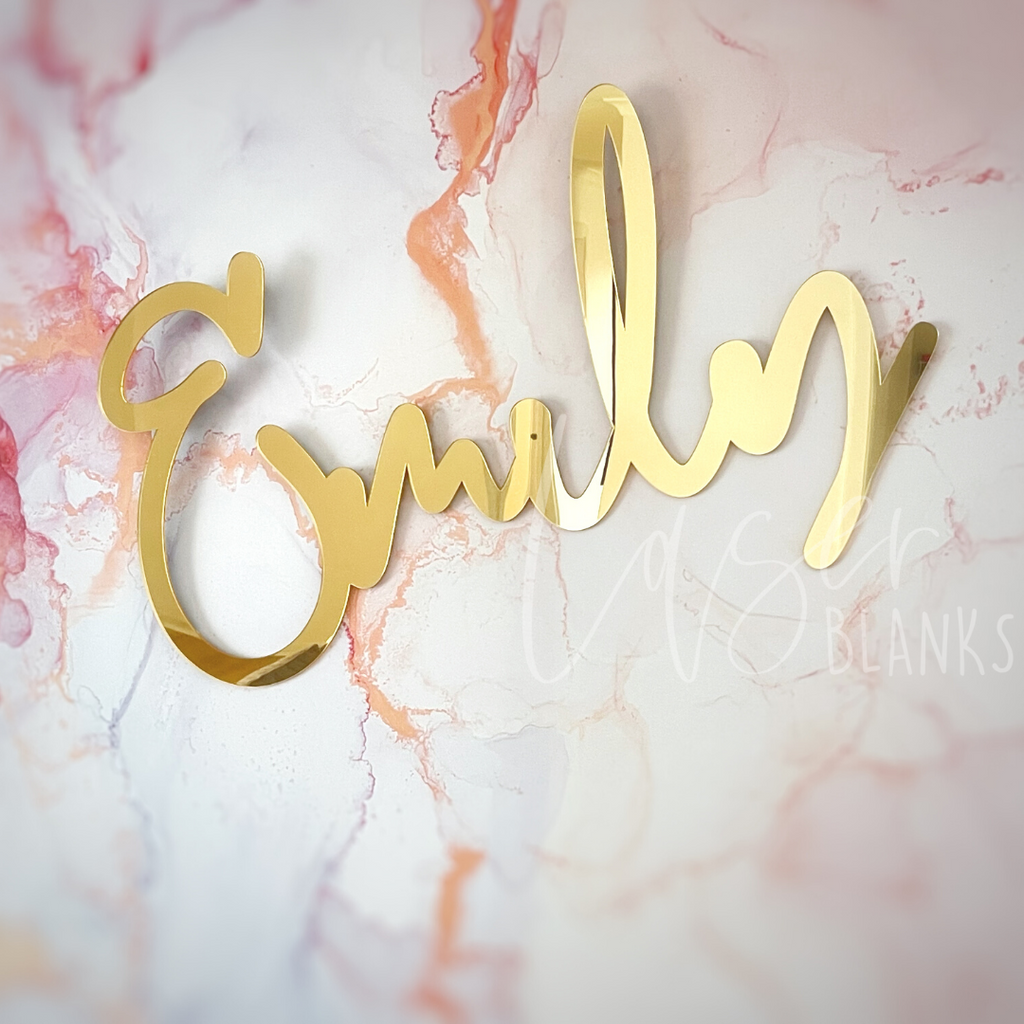 Acrylic Names - Meticulously Crafted Acrylic Laser Cut Names