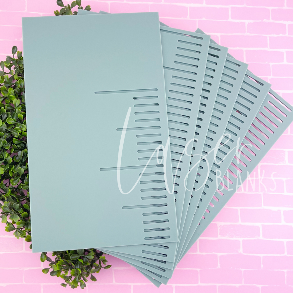 Blank Height Chart - High-Quality Acrylic Height Charts