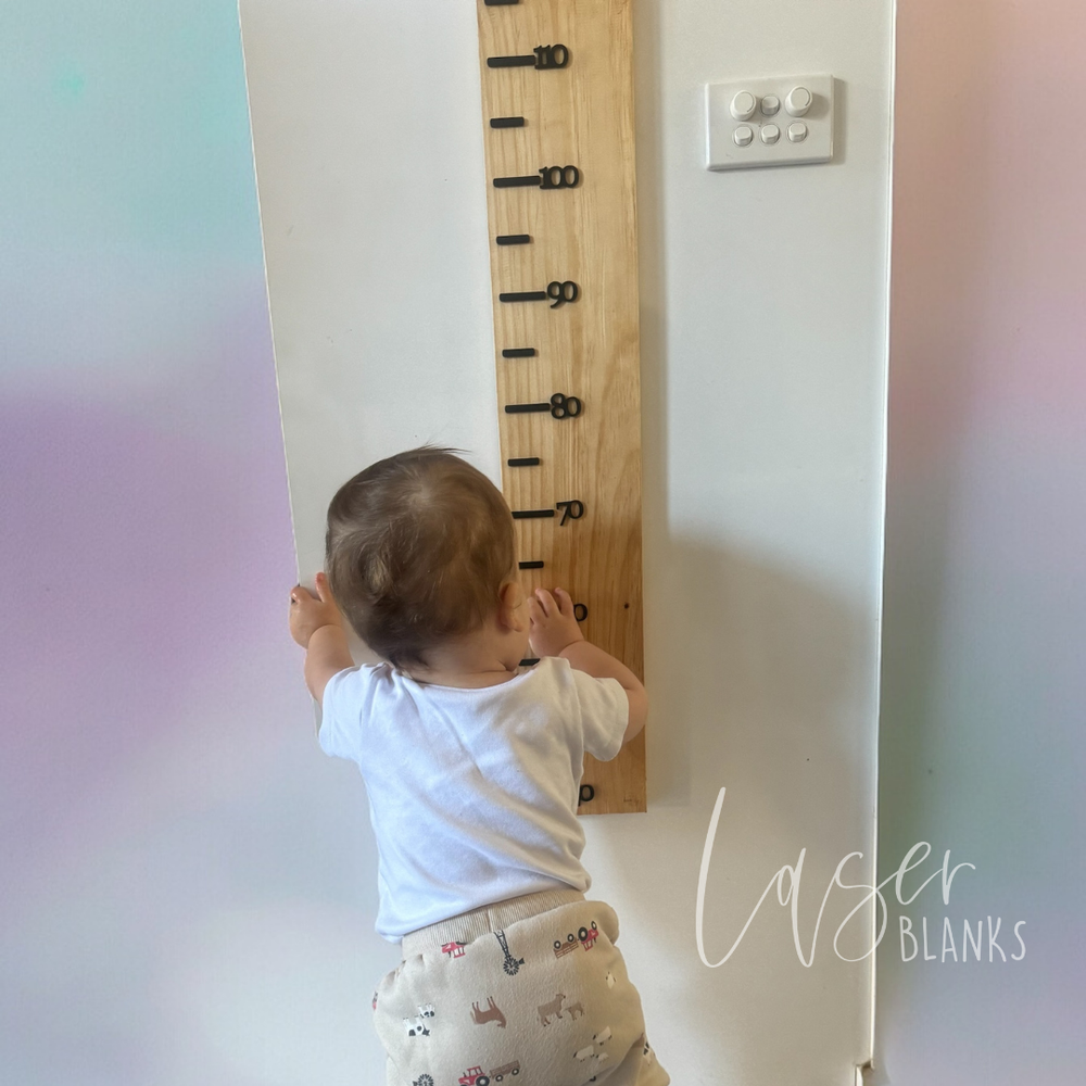 Timber Height Chart Marking Kit | DIY Acrylic Growth Chart Kit | Laser ...
