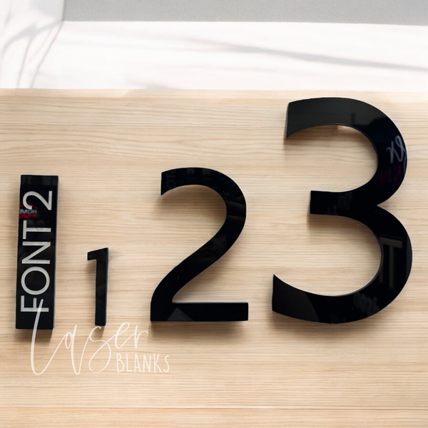 Acrylic House Numbers | Custom Outdoor Signs