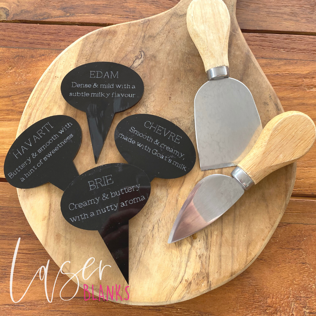 Cheese Spikes | Cheese Spike Blanks | Dessert Labels