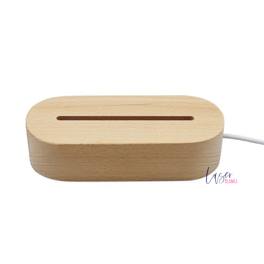 LED Light Base | Wooden Light Base | Night Light Craft Blanks