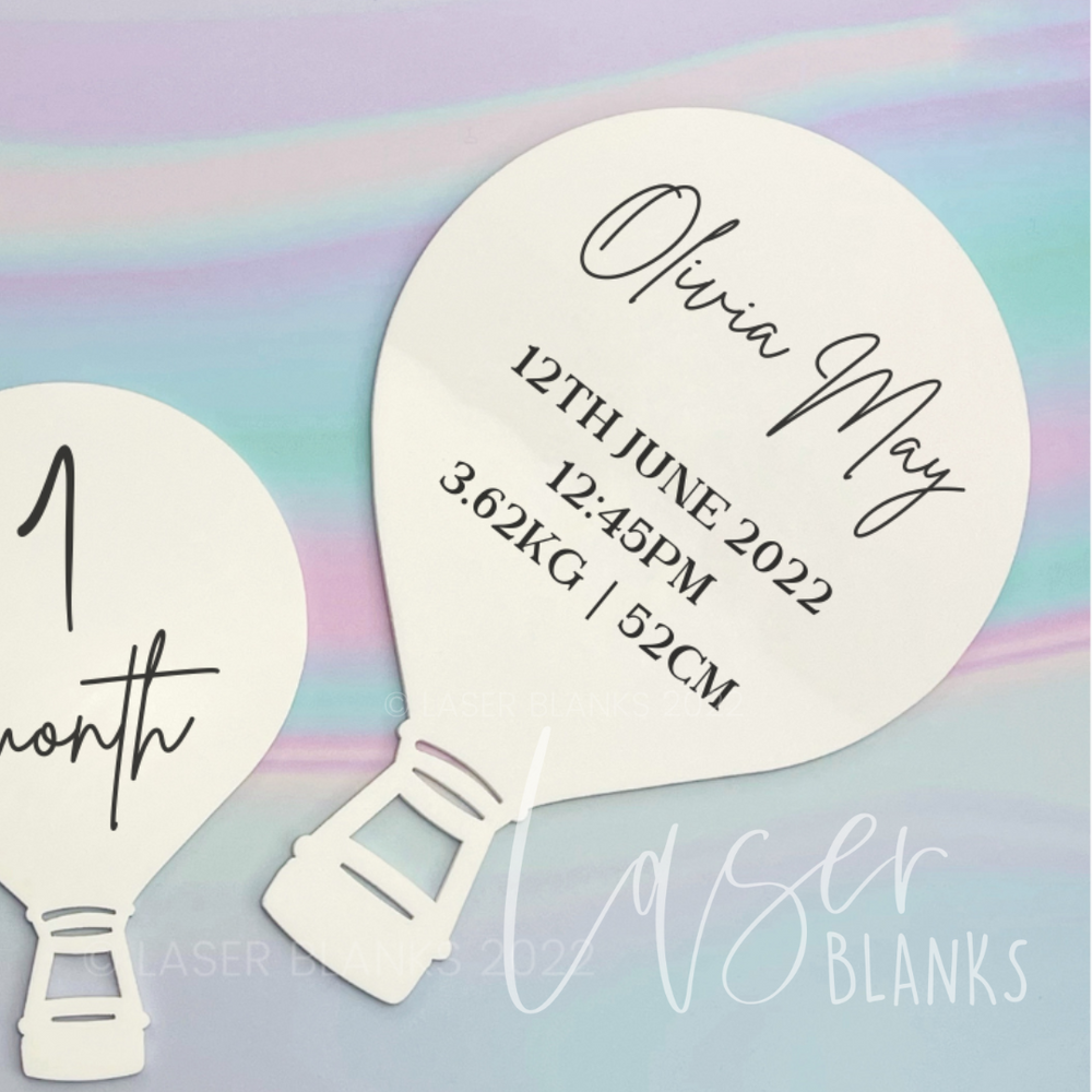 Acrylic Milestone Discs - Wide Choice of Blank Milestone Discs