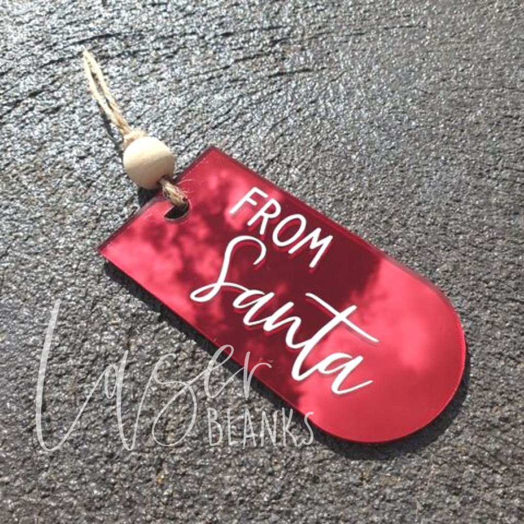 Arched Acrylic Tag – 100mm x 50mm Blank for Gifting & Home Organisation