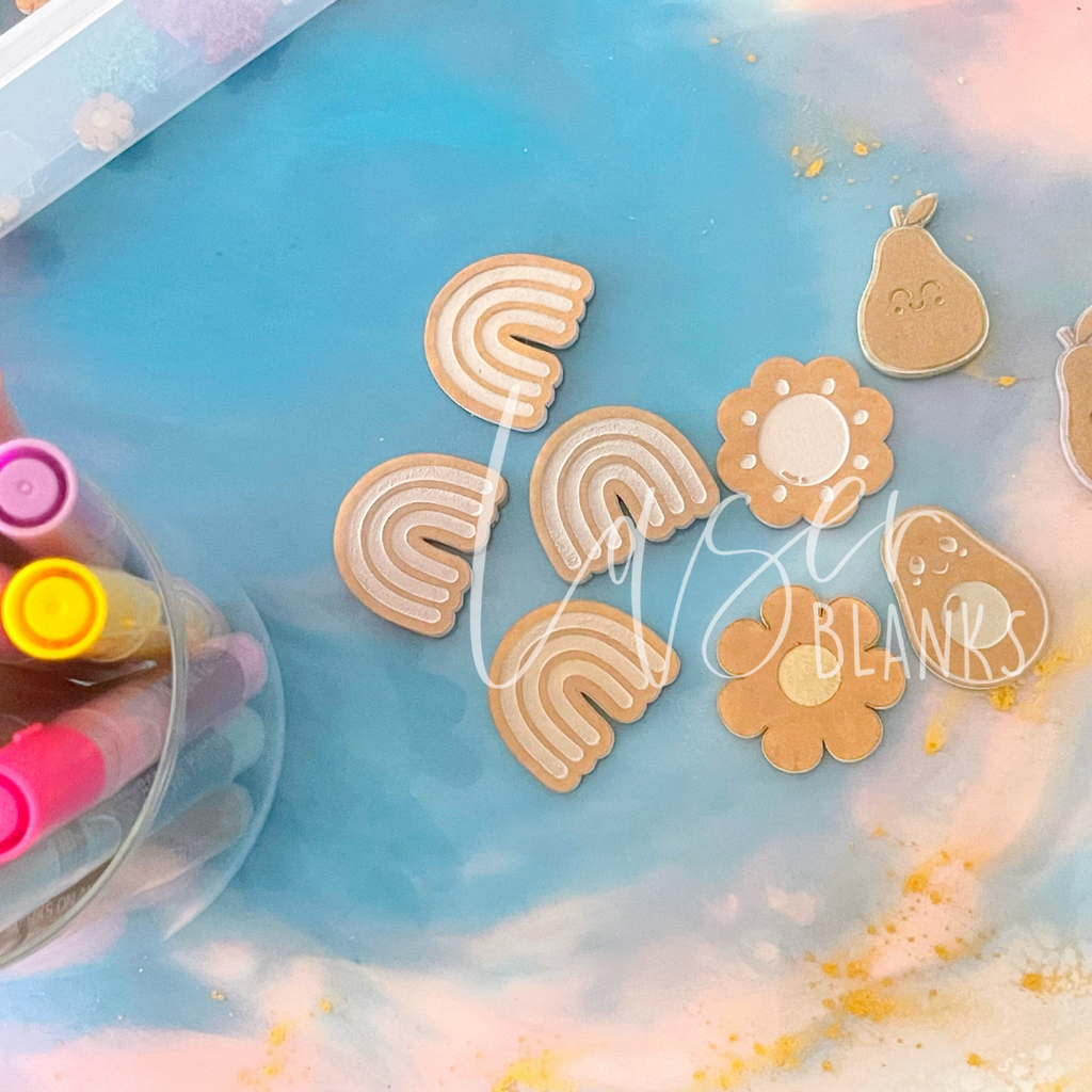 Happy Avo Shape | Magnet Blank | Paint Fill | Craft Blank