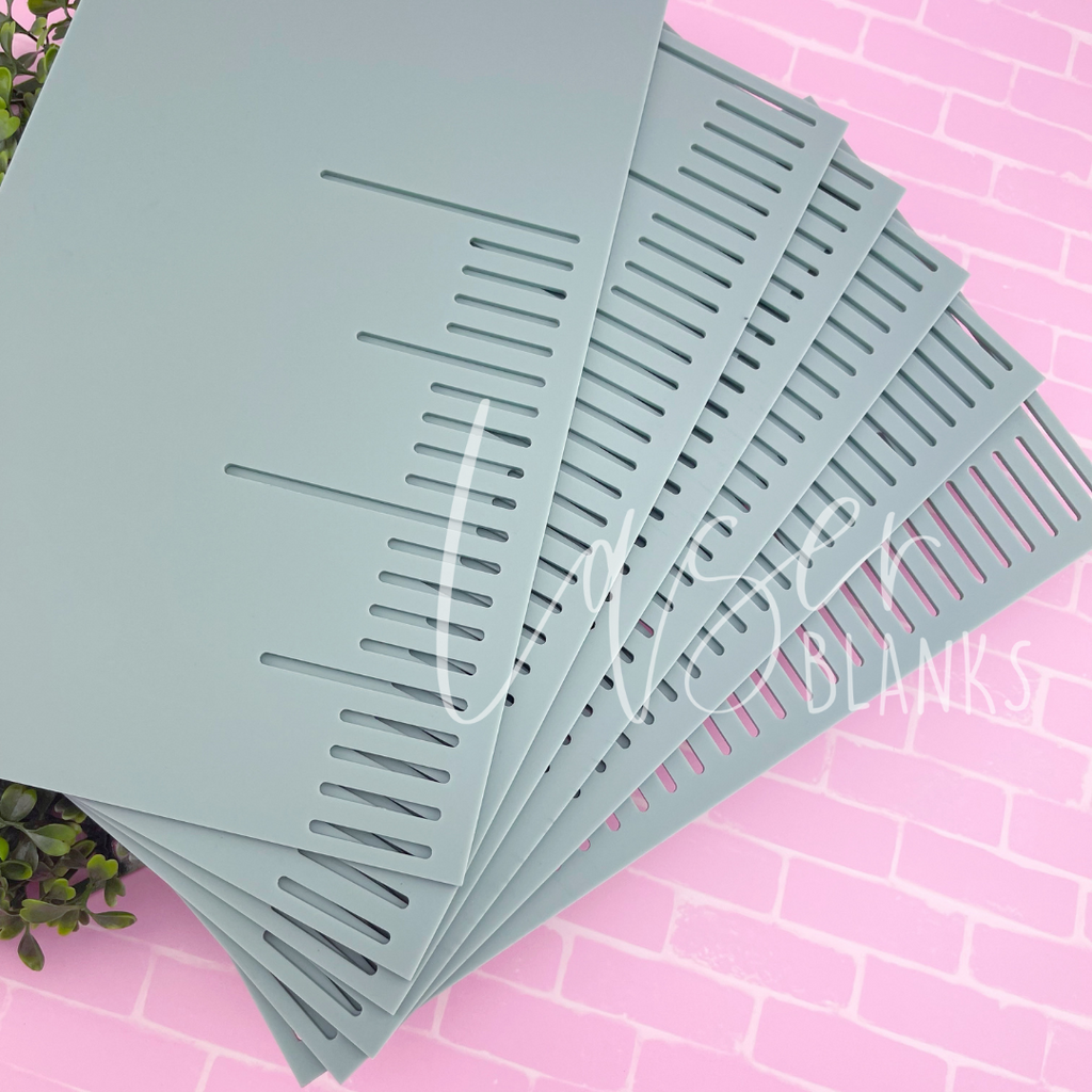 Straight Cut Height Chart Blank | Acrylic Growth Chart | Laser Blanks