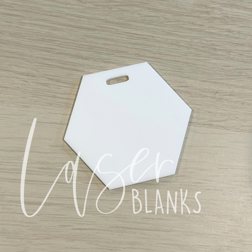 Hexagon Tag with Slit | Gift tag | Craft Blank | Home Organisation
