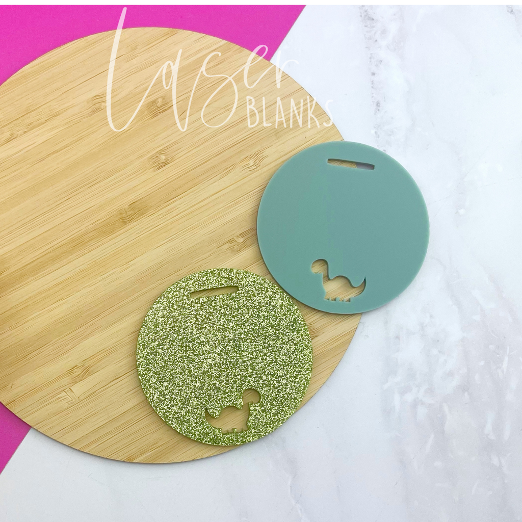 Round Backpack Bag Tag | Plain | Craft Blank